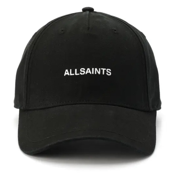 All Saints | Accessories | Nwt All Saints Black Logo Baseball Cap ...